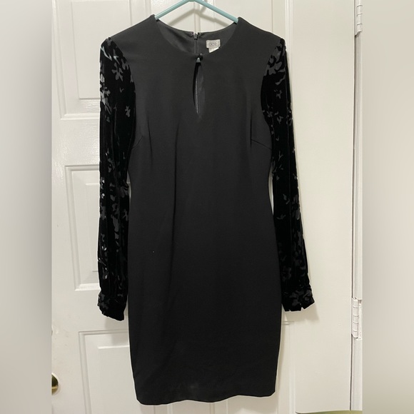 Cache | Dresses | Vintage Fashion Cache Classic Black Fitted Sheer ...